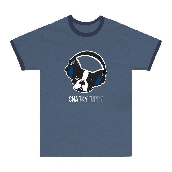 Snarky Puppy Logo Navy Ringer T-Shirt – GroundUP Music | Official Online Store